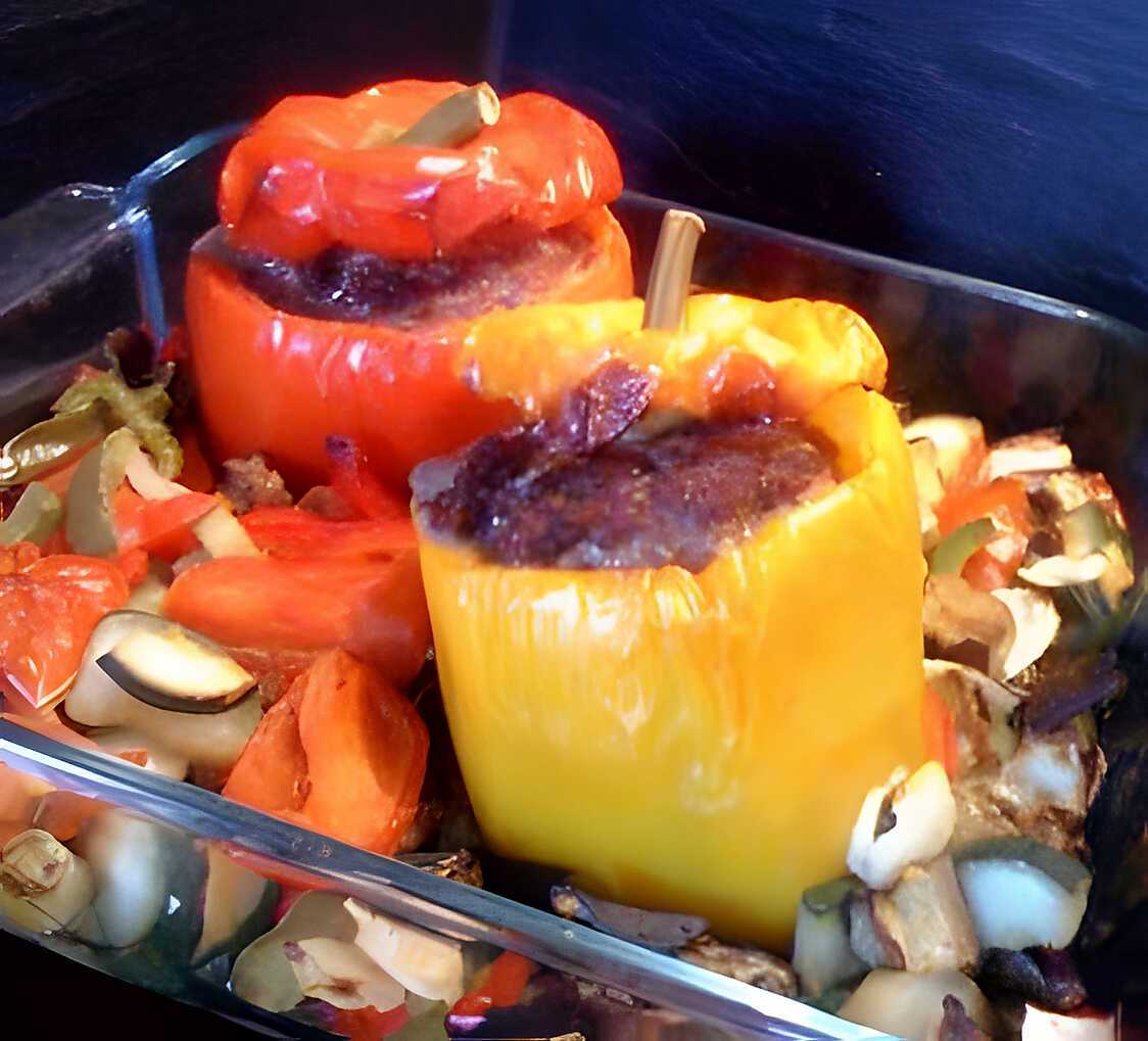 Recette de Poivrons farcis aux saveurs d'Orient