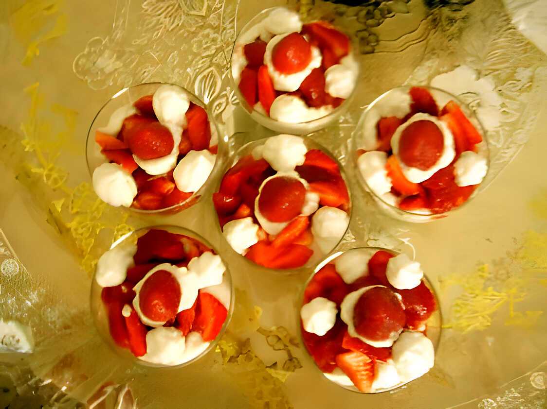 Recette de Fraises chantilly