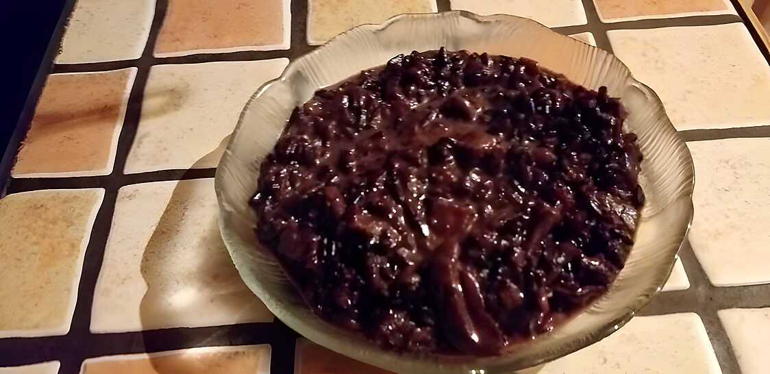 Recette de Riz noir au cèpes