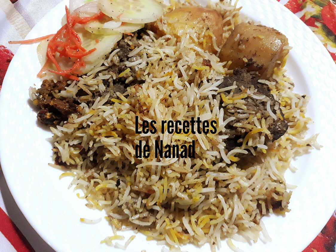 Recette de Briani poulet (riz épicé)