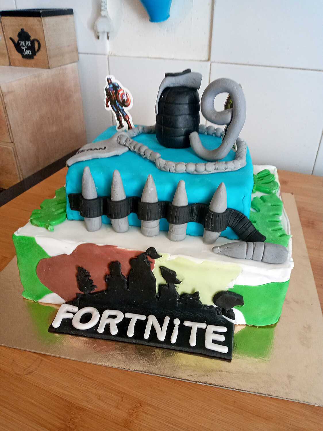 Recette de Gâteau rectangle Fortnite
