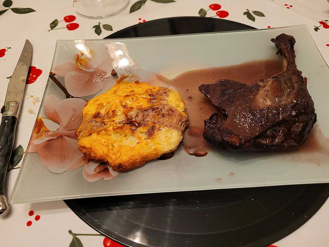 Recette de Cuisses de canard - sauce cassis