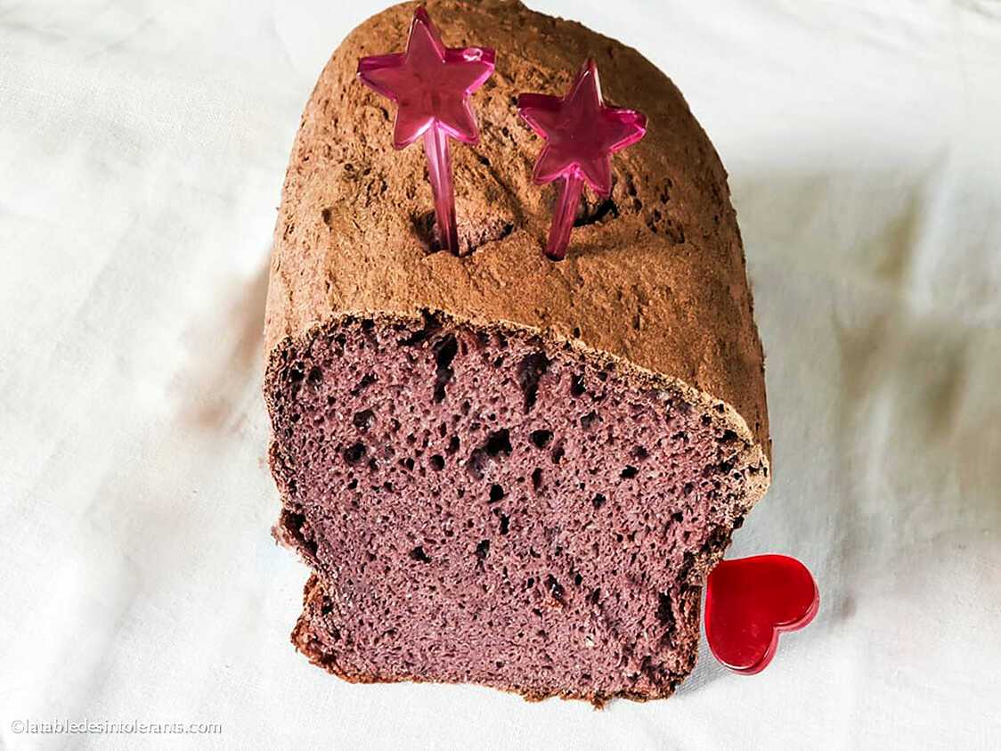 Recette de PAIN VIOLET AU LEVAIN sans gluten