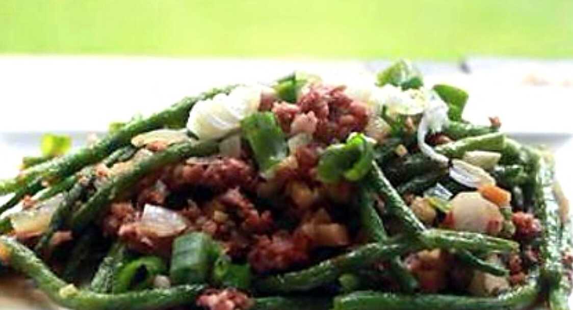 Recette de Haricot vert frit-sautés