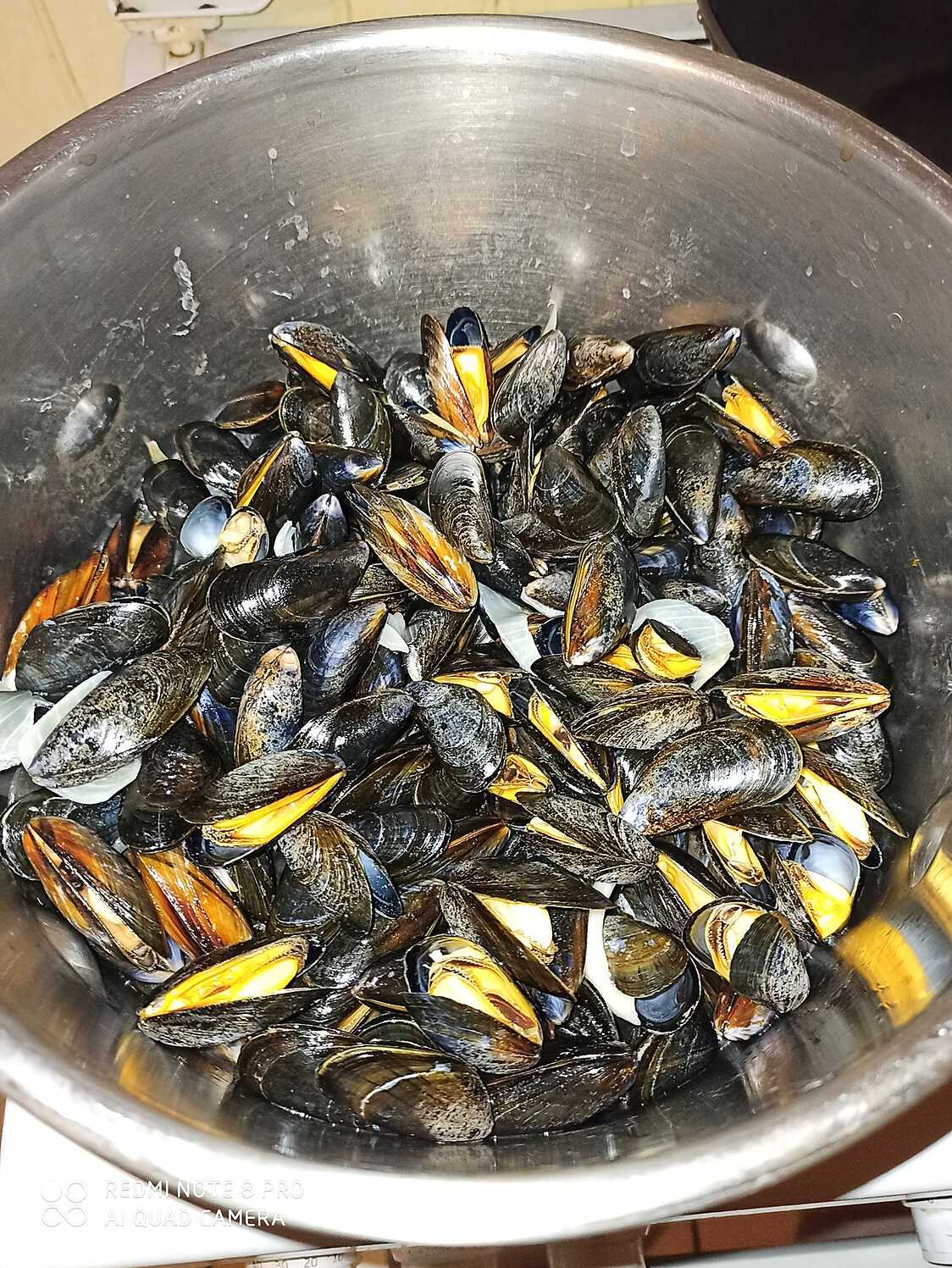 Recette de Moules de bouchot au vin blanc