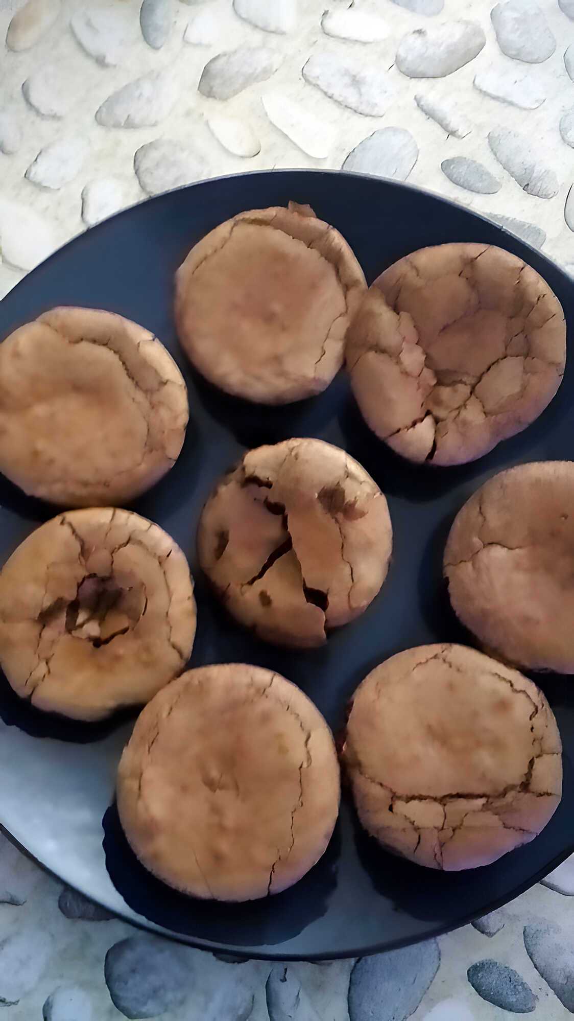 Recette de Fondant chocolat coeur caramel beurre salé a la fleur de sel