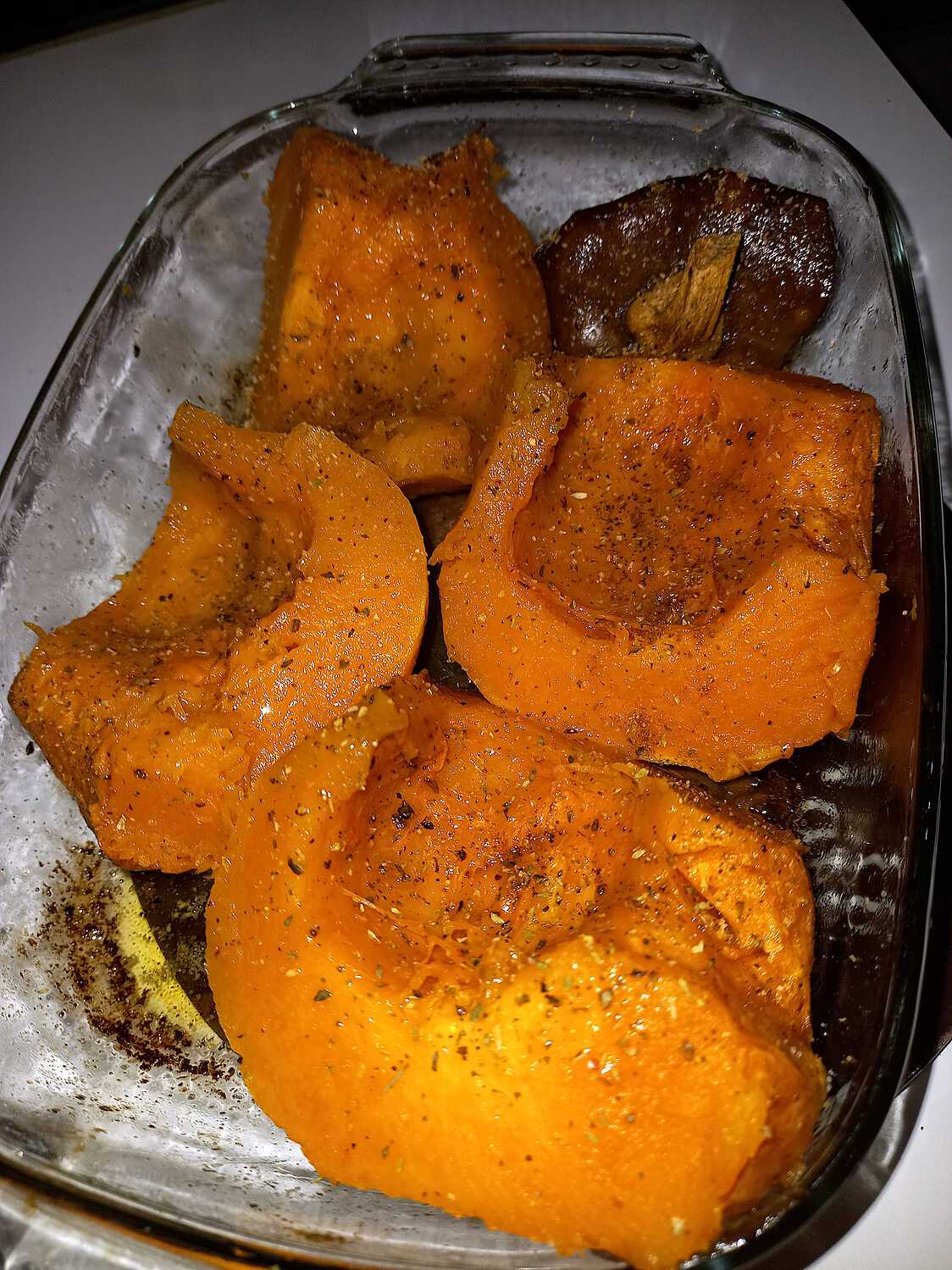 Recette de Courge potiron du jardin rôti au four