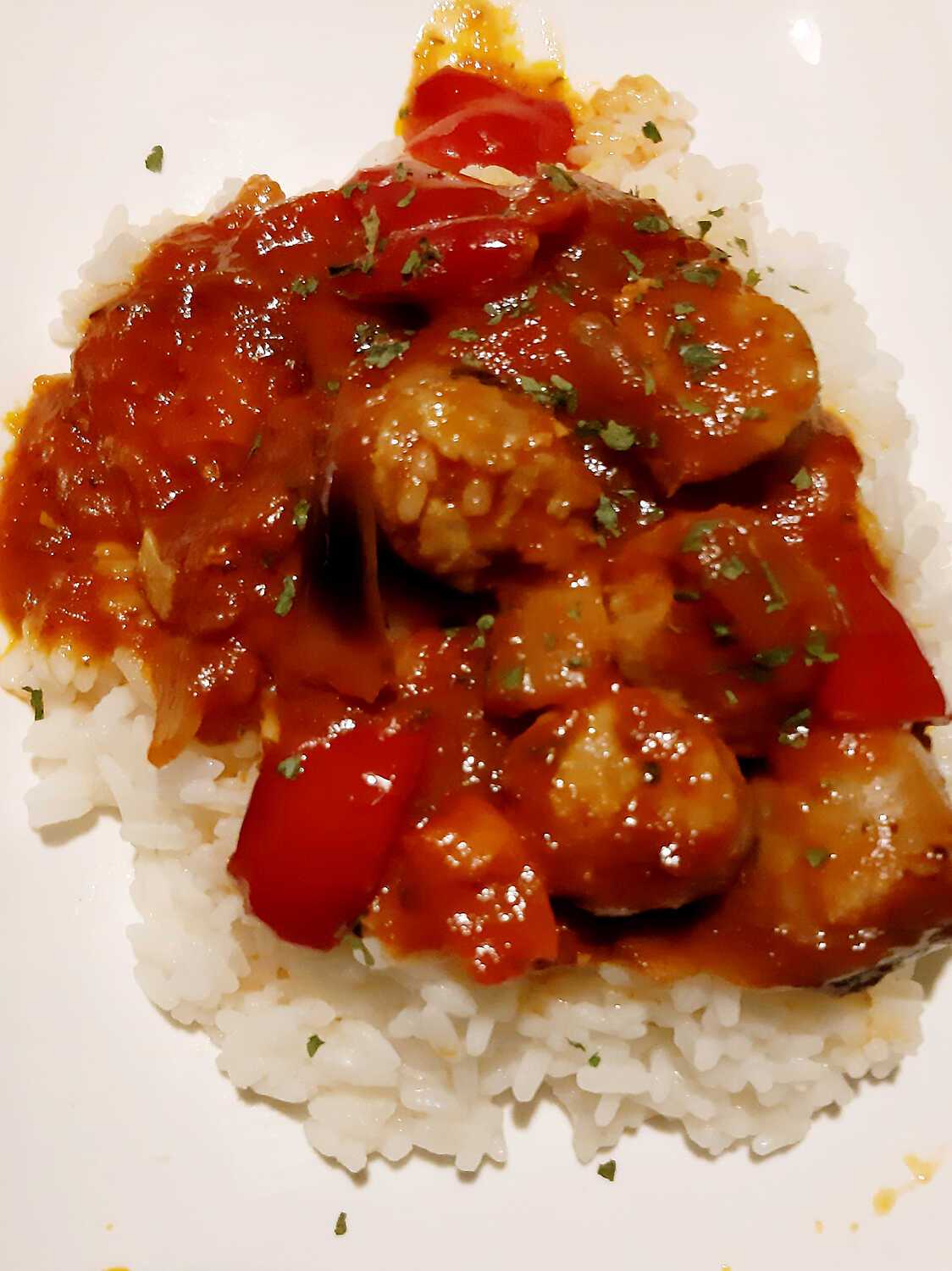 Recette de Rougail saucisses a ma façon