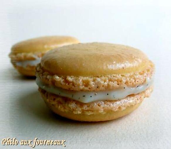 Recette de Macarons ganache à la vanille