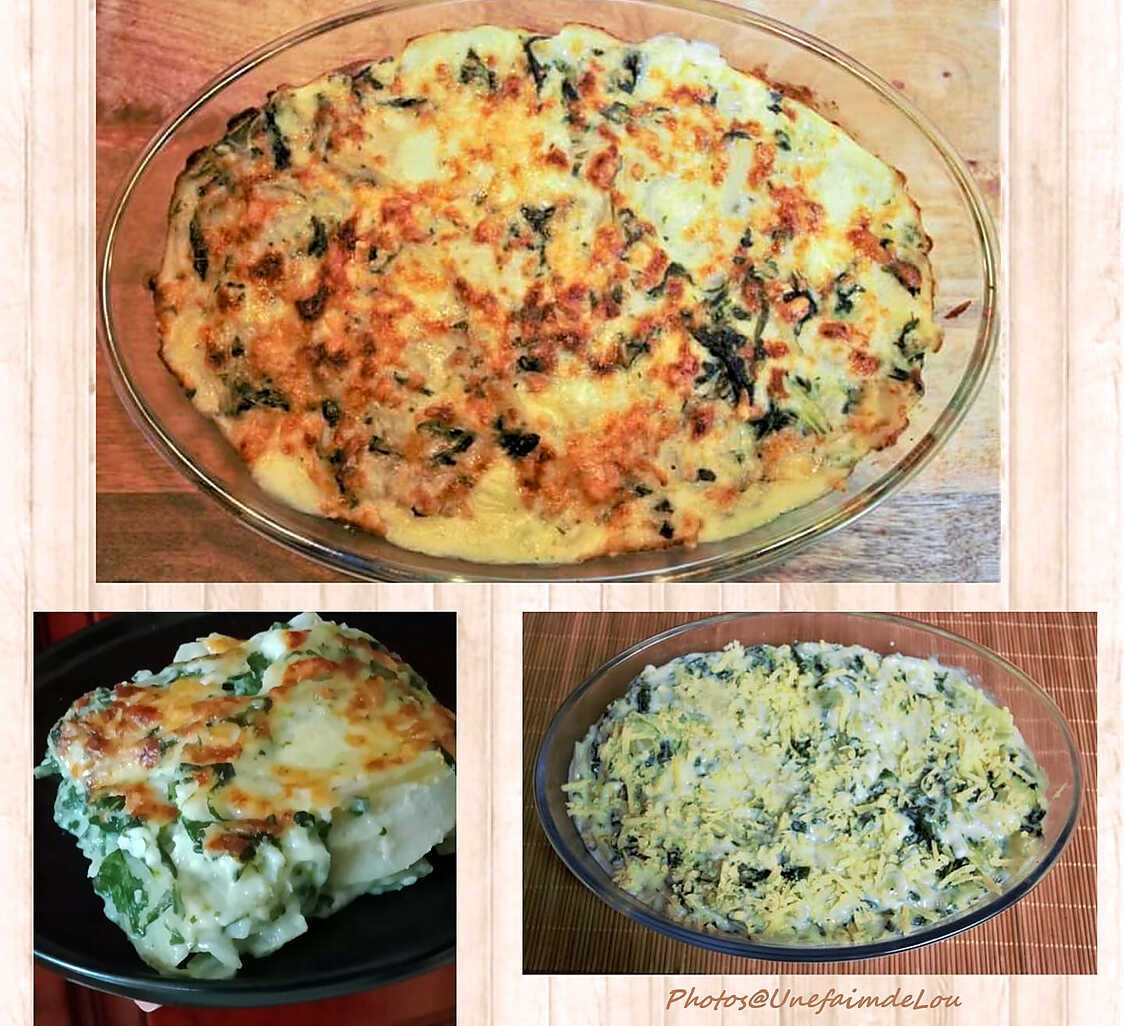 Recette de GRATIN DE BLETTES FAKE BECHAMEL LEGERE