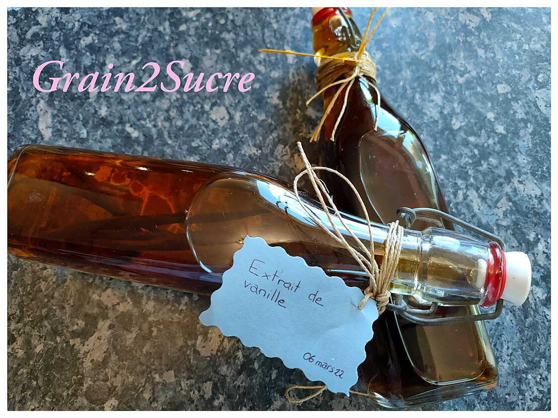 Recette d'Extrait de vanille liquide
