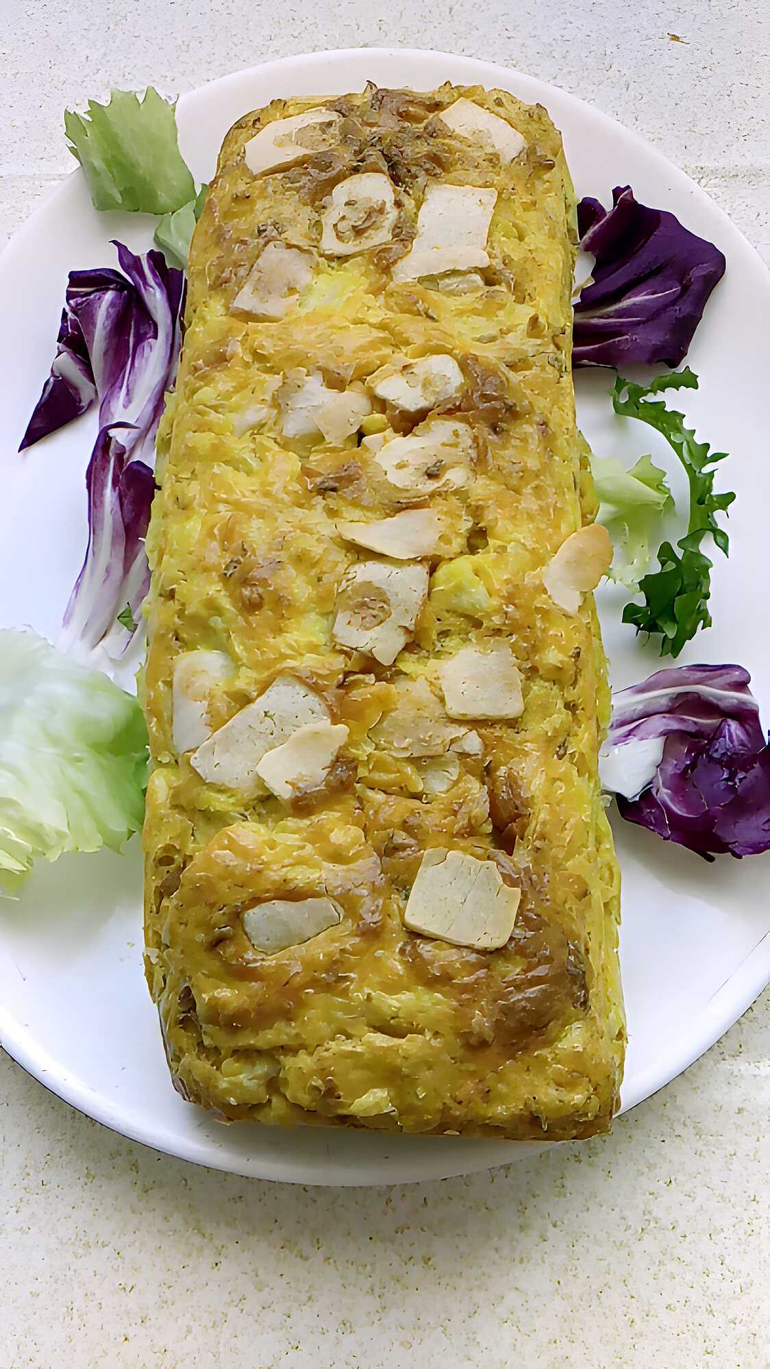 Recette de Cake choux fleur curry jambon fumé