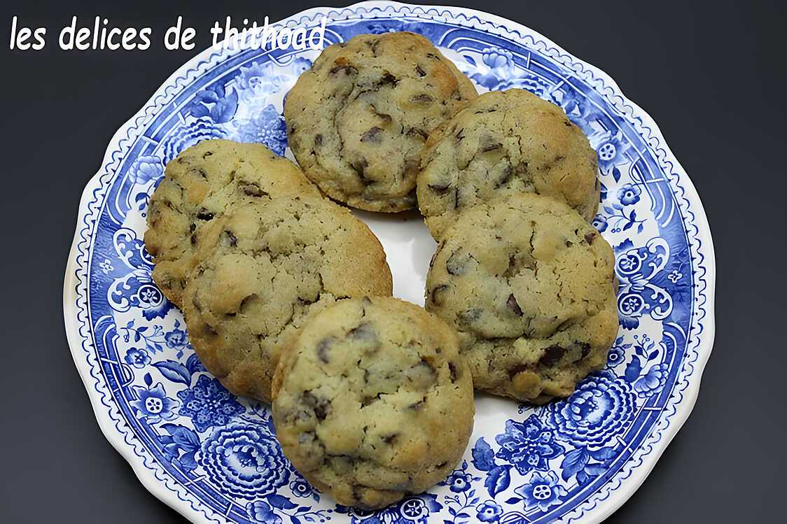 Recette de Cookies au chocolat par les delices de thithoad