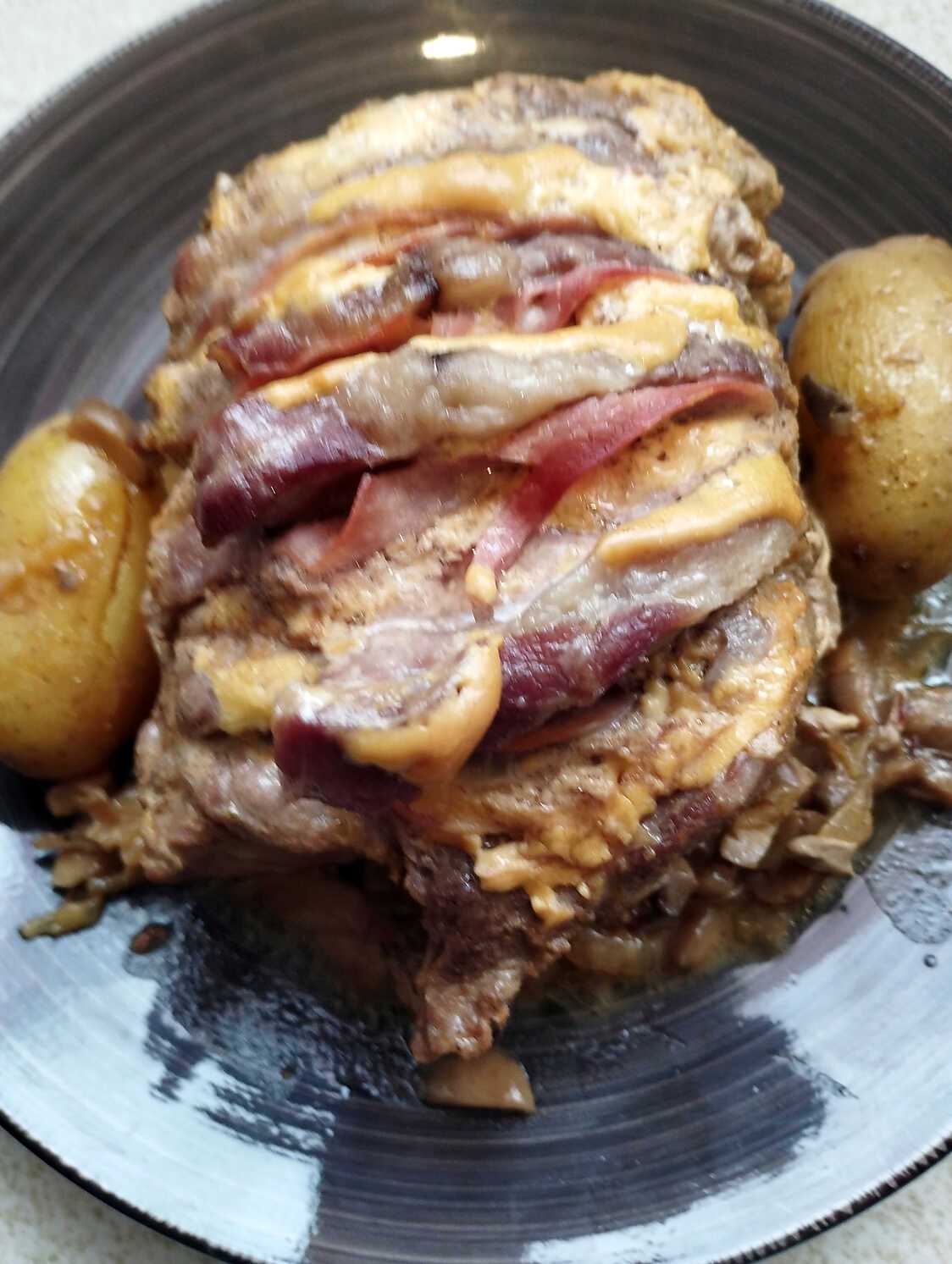 Recette de Royi de porc orloff au cookéo
