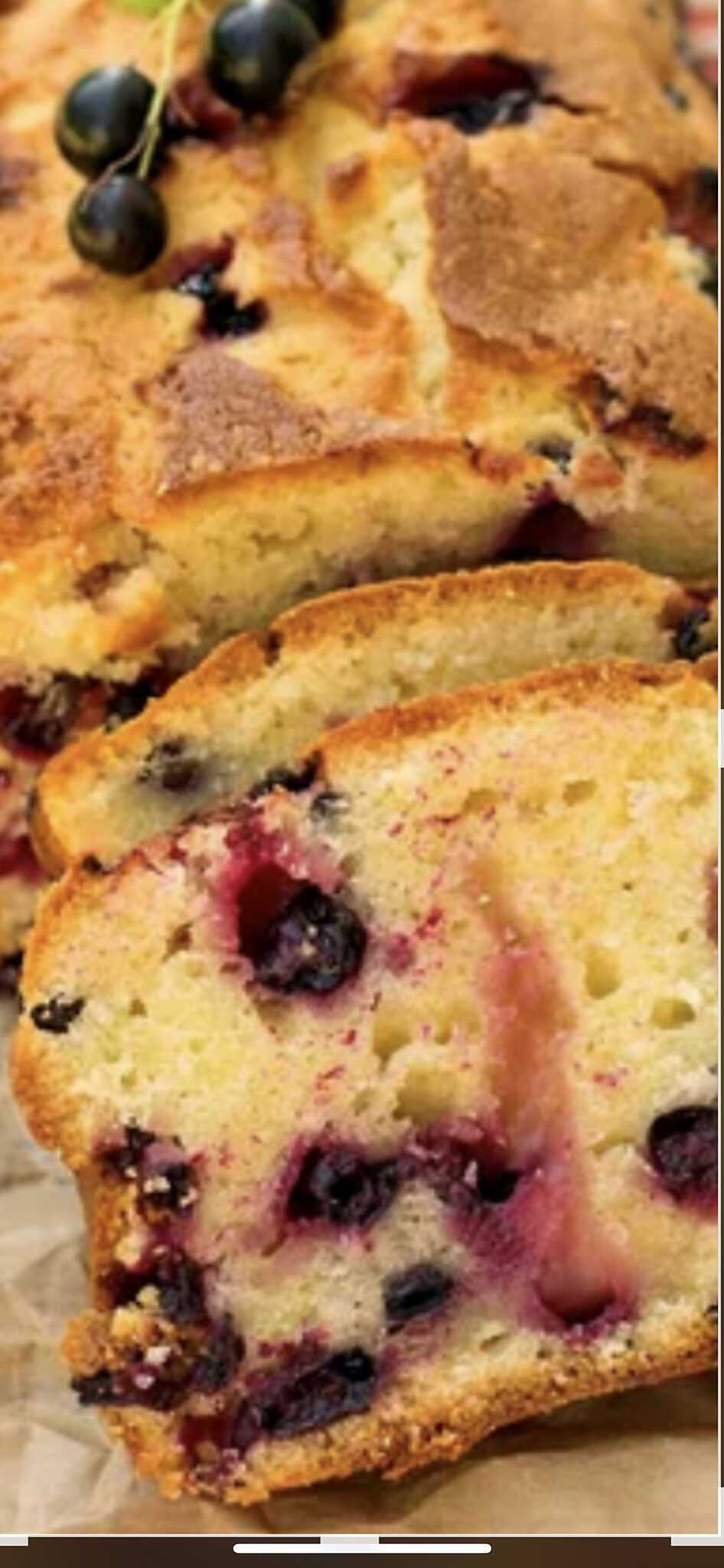 Recette de Le Cake Cassis
