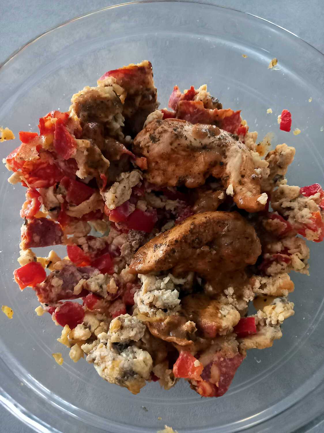 Recette d'Omelette poivron rouge et chorizo