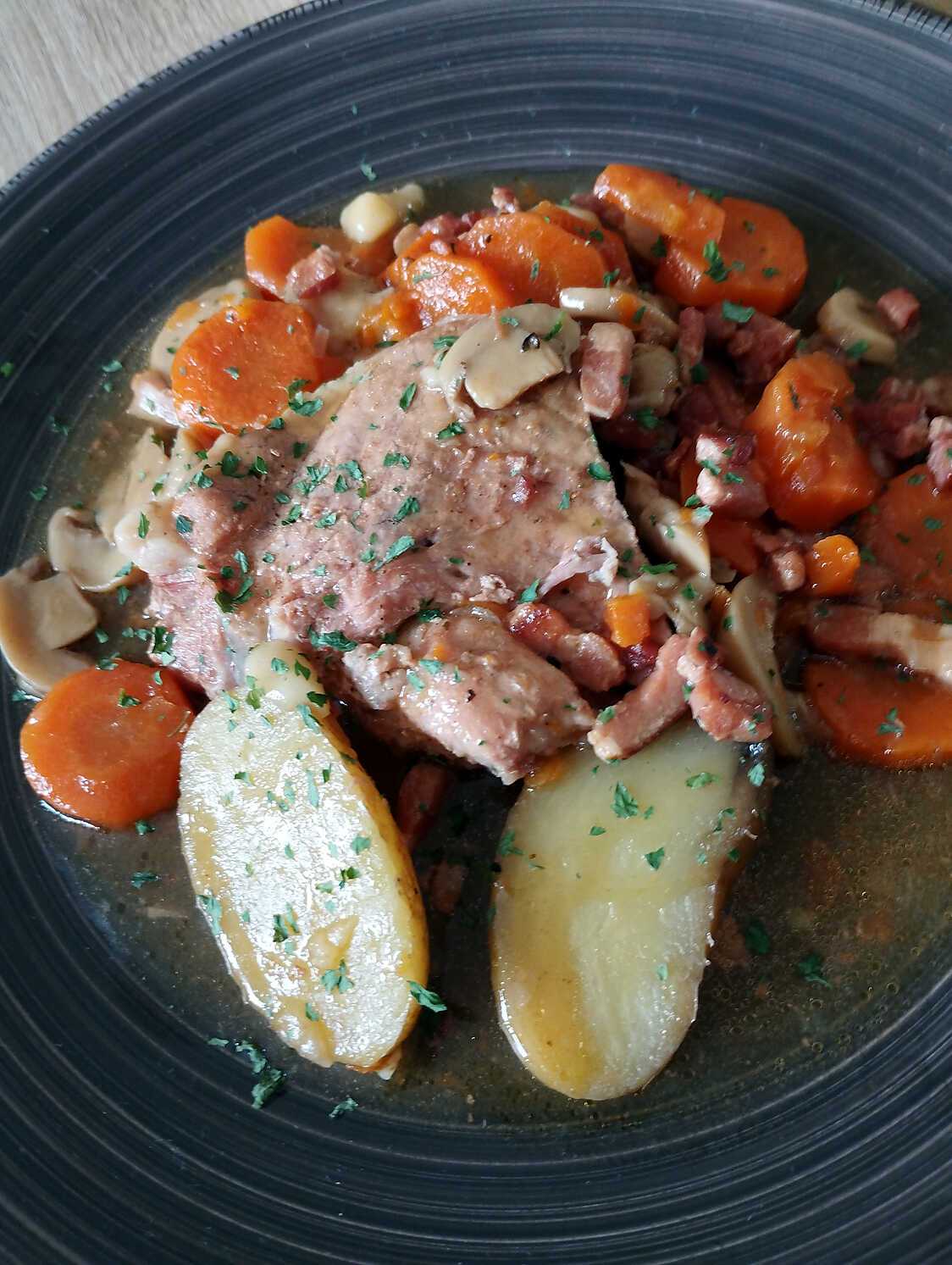 Recette de Rouelle de porc a la biére au cookéo