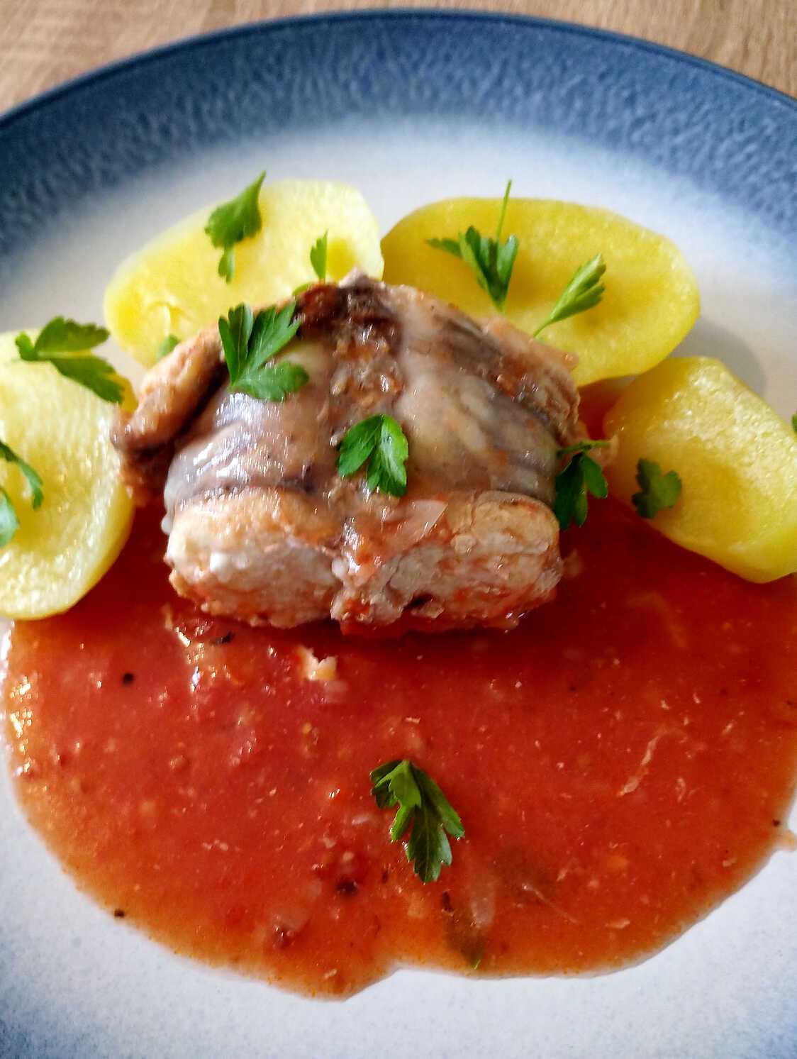 Recette de Queue de lotte façon armoricaine au cookéo