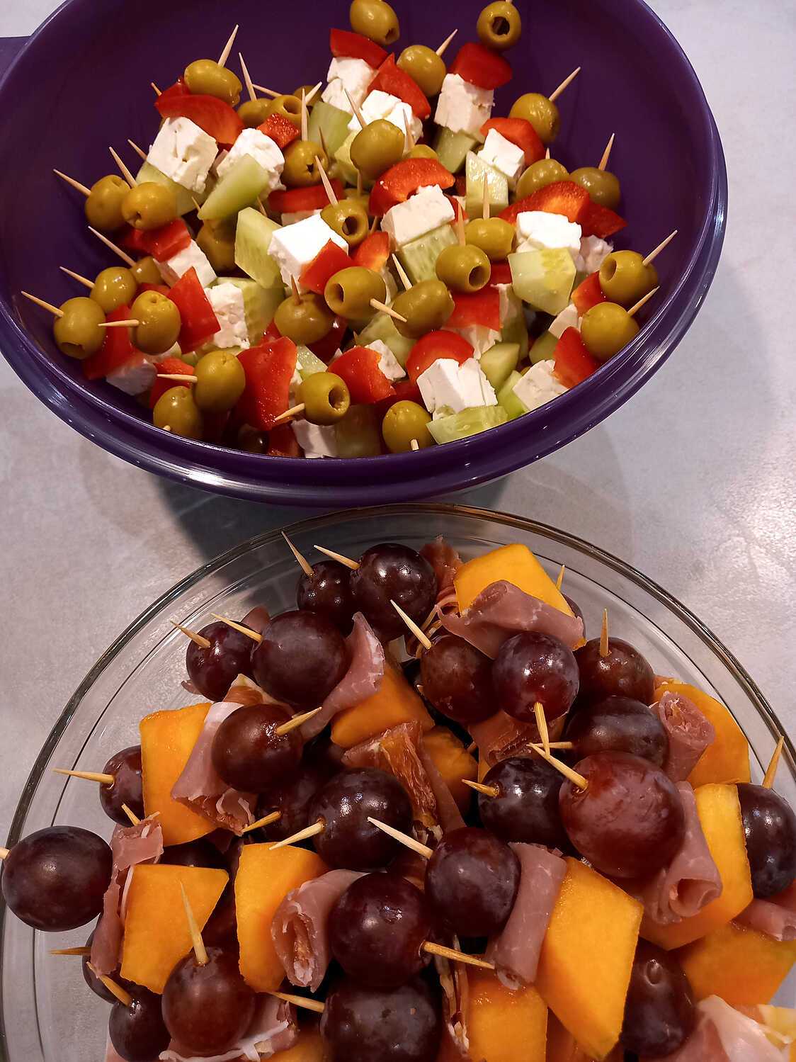 Recette de Brochettes apéritives par ॐ Cindy ॐ