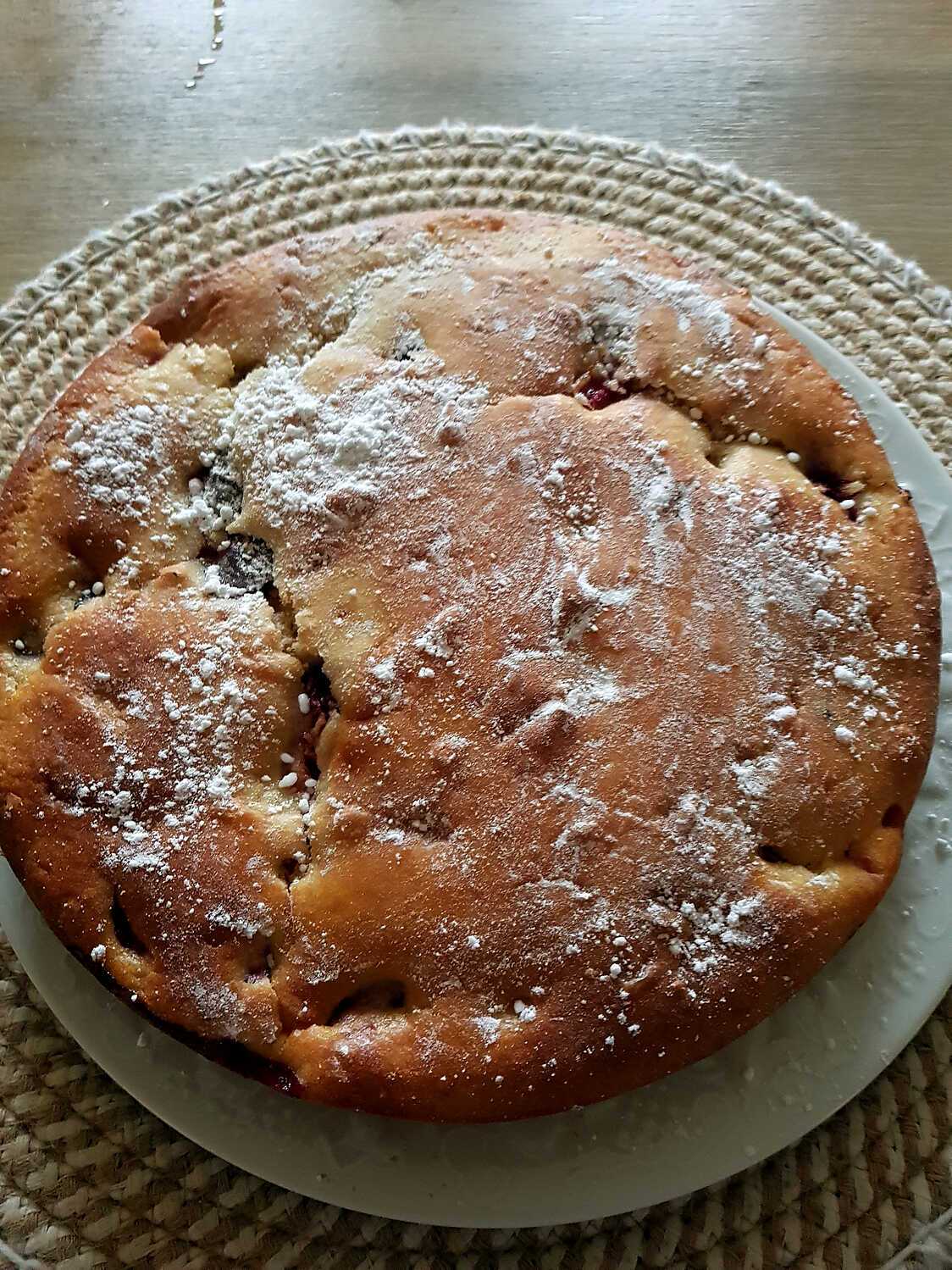 Recette de Gâteau aux prunes et aux amandes