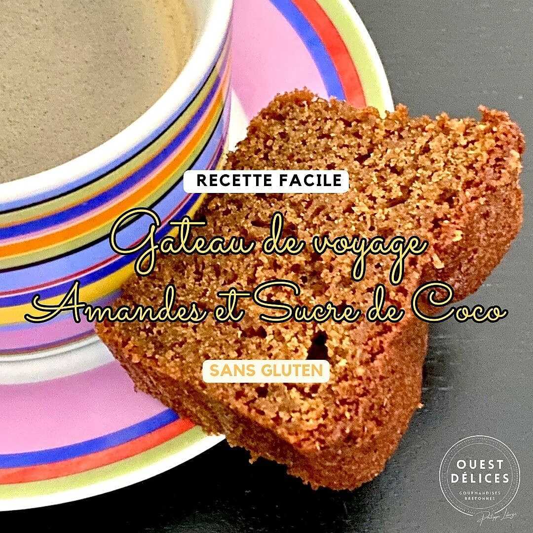 Recette de Gâteau de voyage amande et sucre de coco, sans gluten