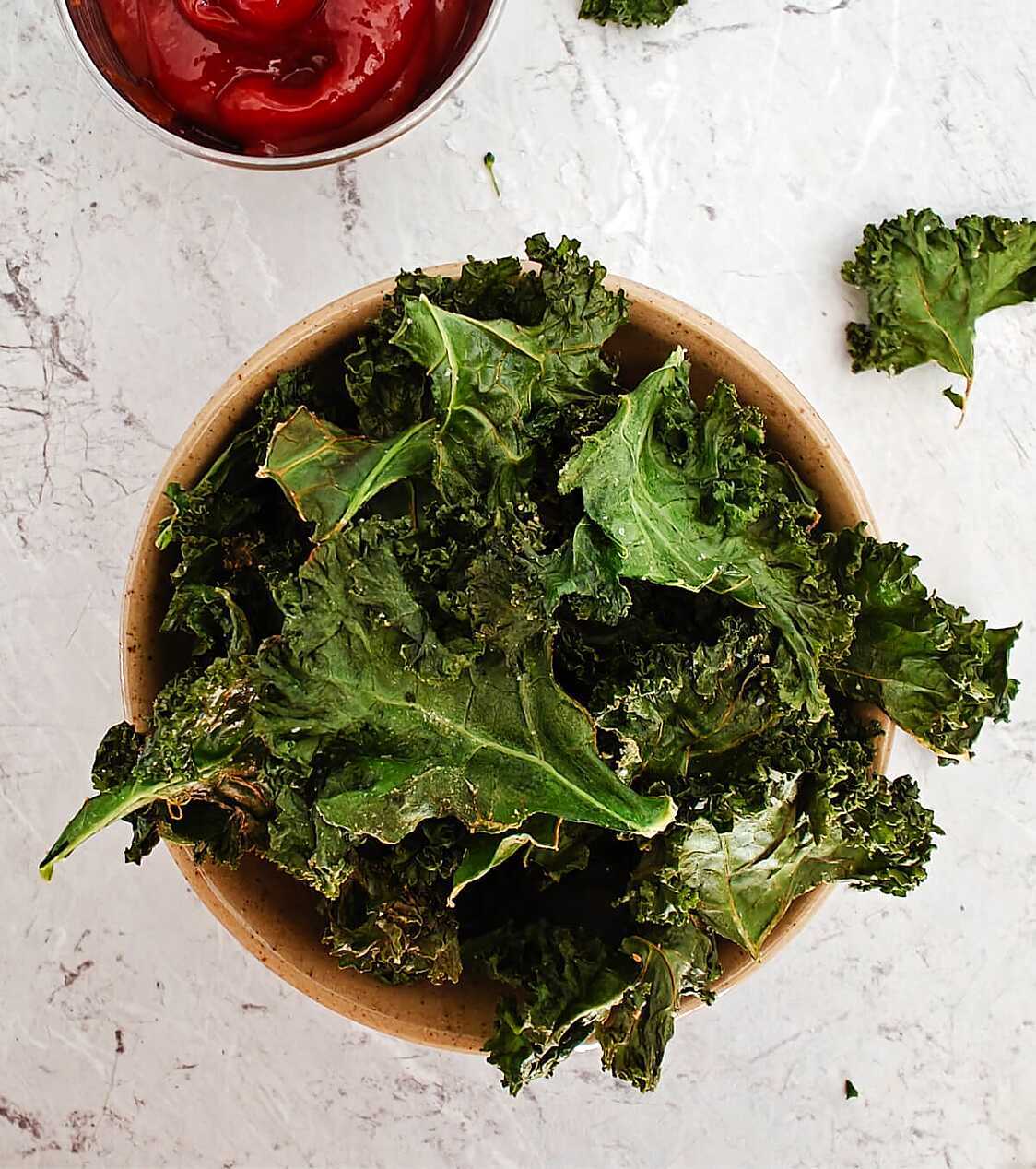 Recette de Chips de légumes au four (chou frisé)
