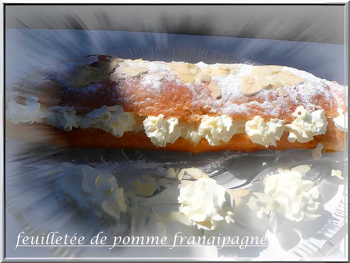 Recette de Feuilletée de pomme frangipane
