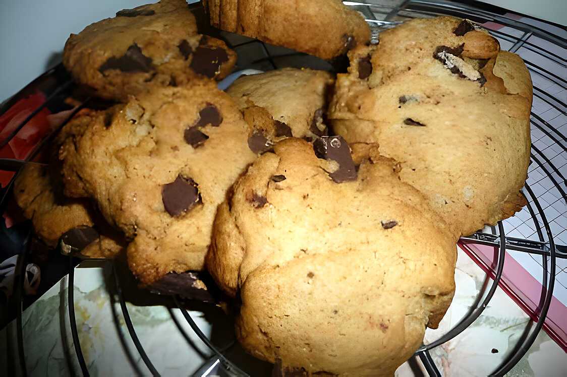 Recette de Cookie au chocolat au lait et noix de coco