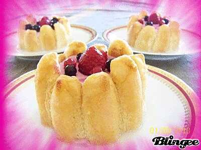 Recette de Petite Charlotte bavarois aux framboises