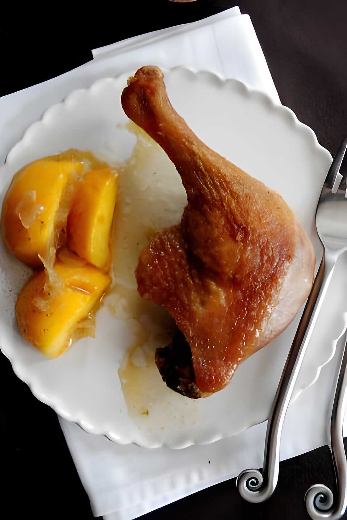 Recette de Cuisses de canard sauce cognac