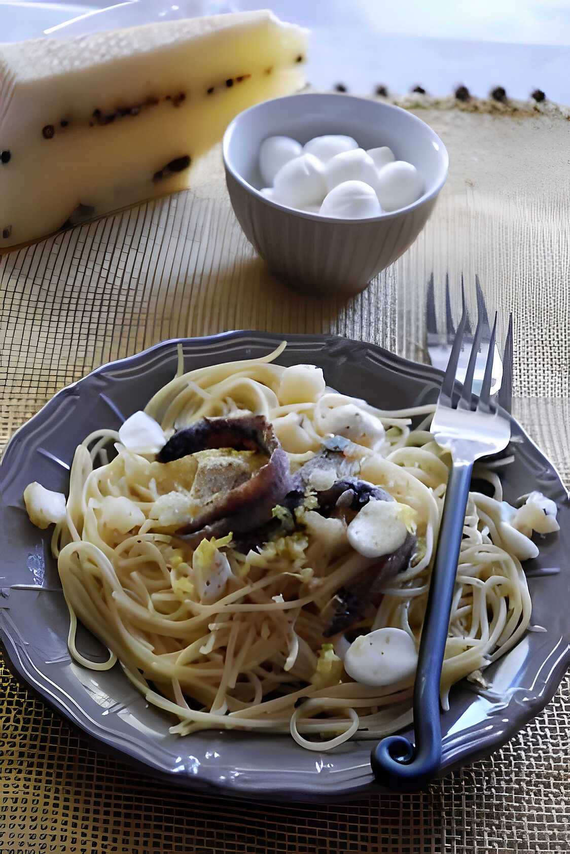 Recette de Pâtes aux fromages italiens