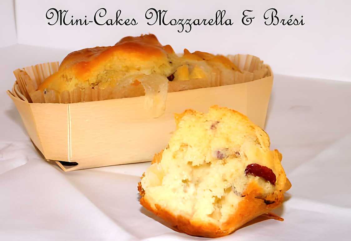 Recette d'Ooo #Apéritif : Mini cakes mozzarella & brési ooO