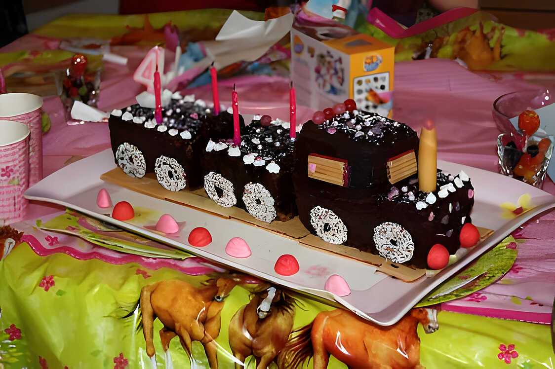 Recette de Gateau d'anniversaire locomotive 2