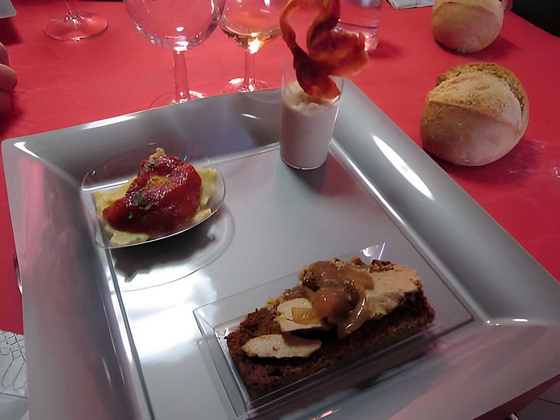 Recette d'ASSIETTE D'ENTRÉE FESTIVE