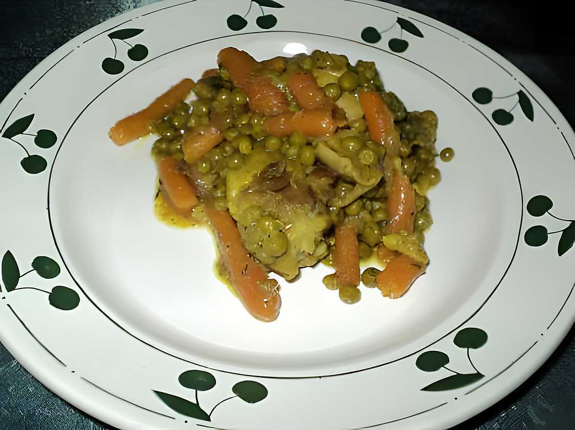 Recette de PILON POULET AU PTIT POIS CAROTTE