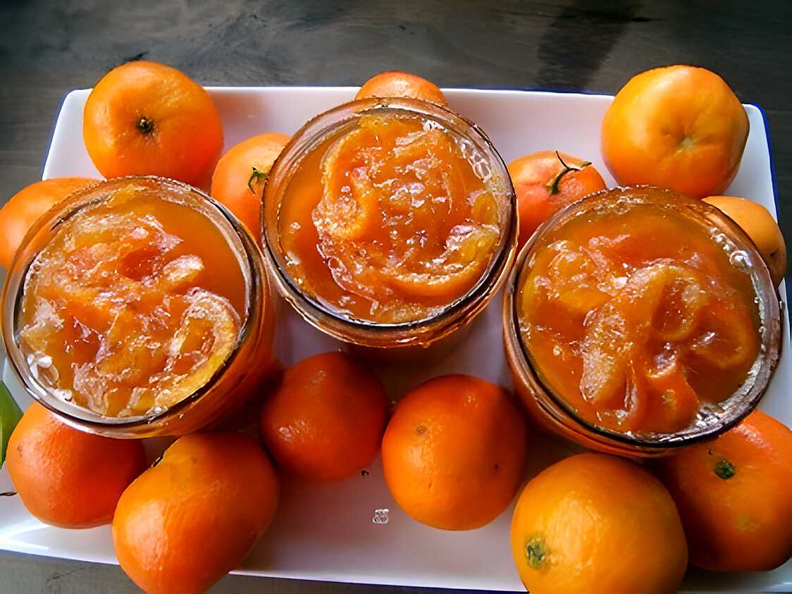 Recette de Confiture de mandarines au Grand Marnier