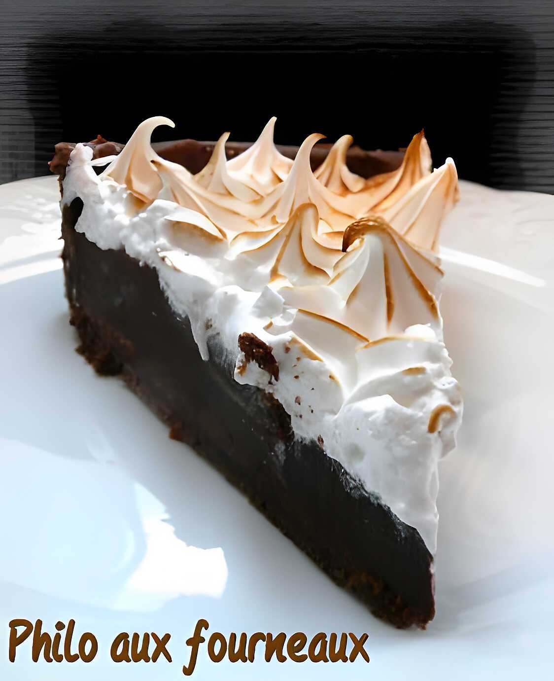 Recette de Tarte meringuée au chocolat