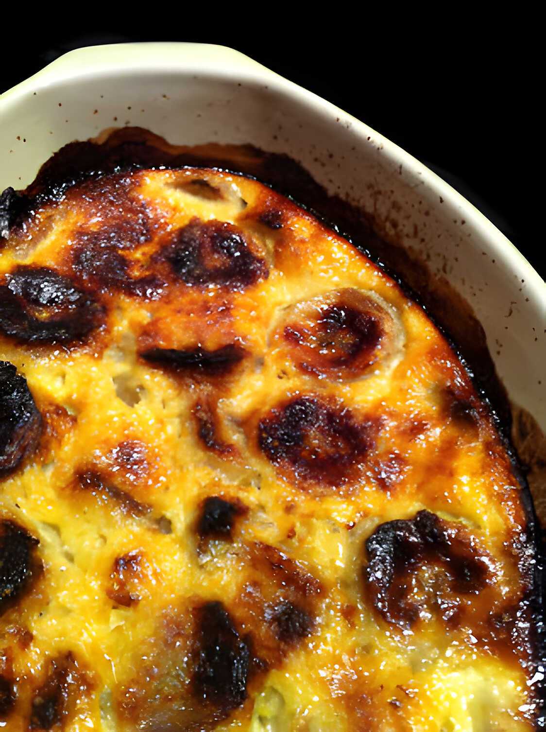 Recette de Quand la banane monte au cocotier ! Flan light coco-banane