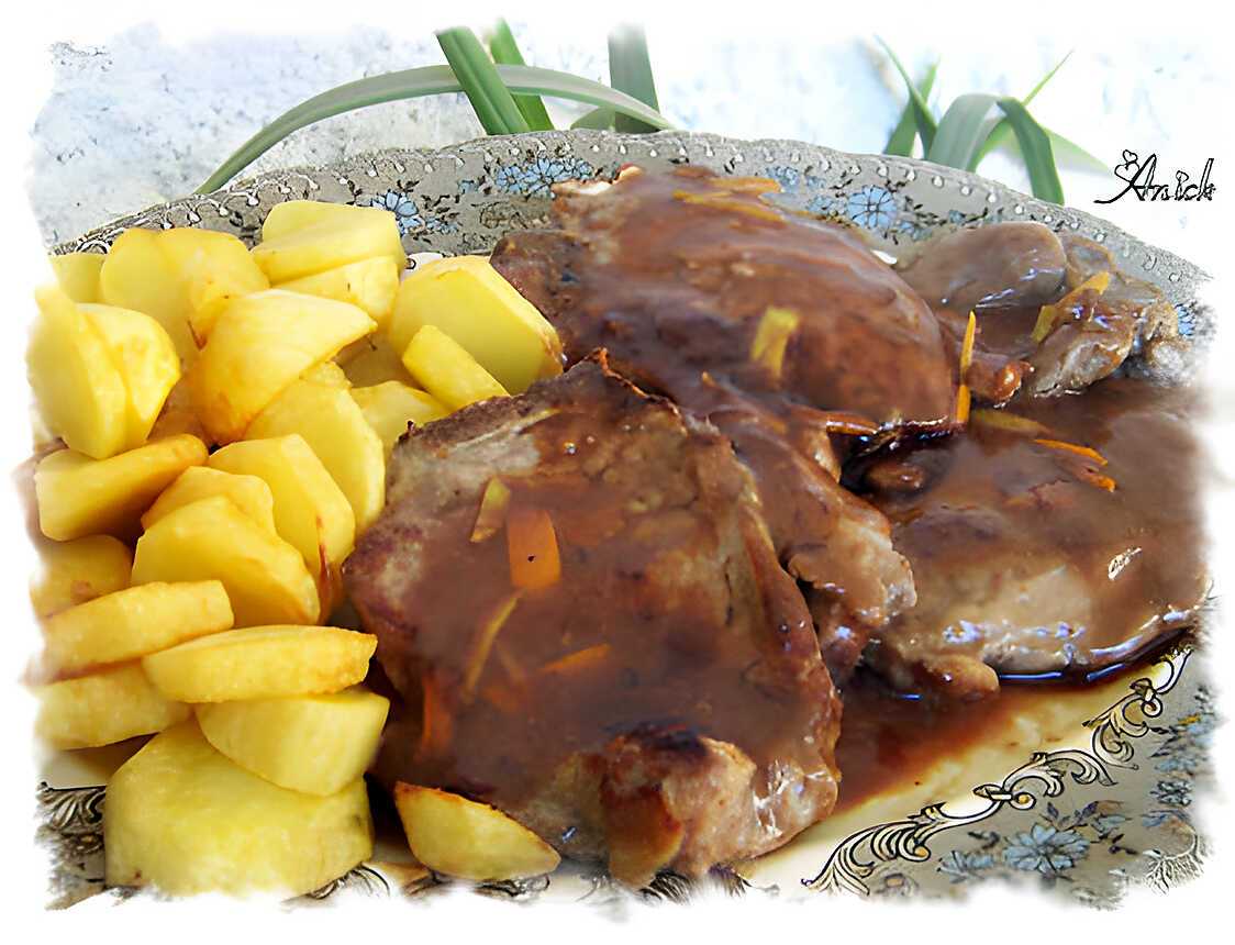 Recette de La côte de veau « Rosée des Pyrénées » au pistil de safran
