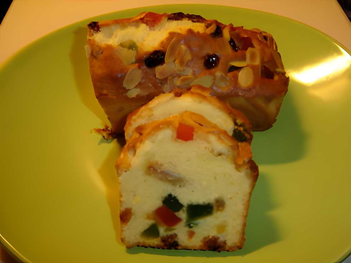 Recette de Cake aux fruits confits par dédélices