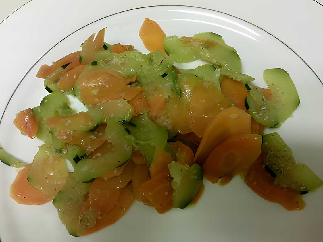 Recette de Courgettes et carottes au beurre et à l ail