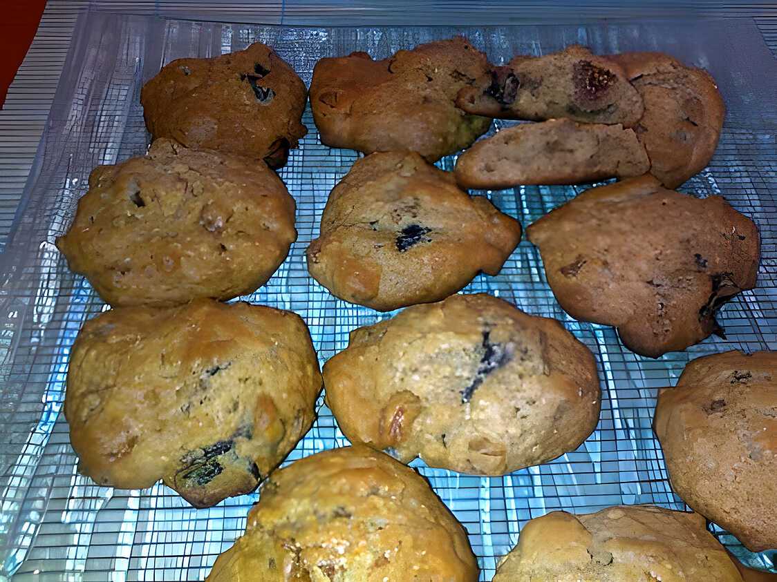 Recette de Cookies au miel et fruits confits