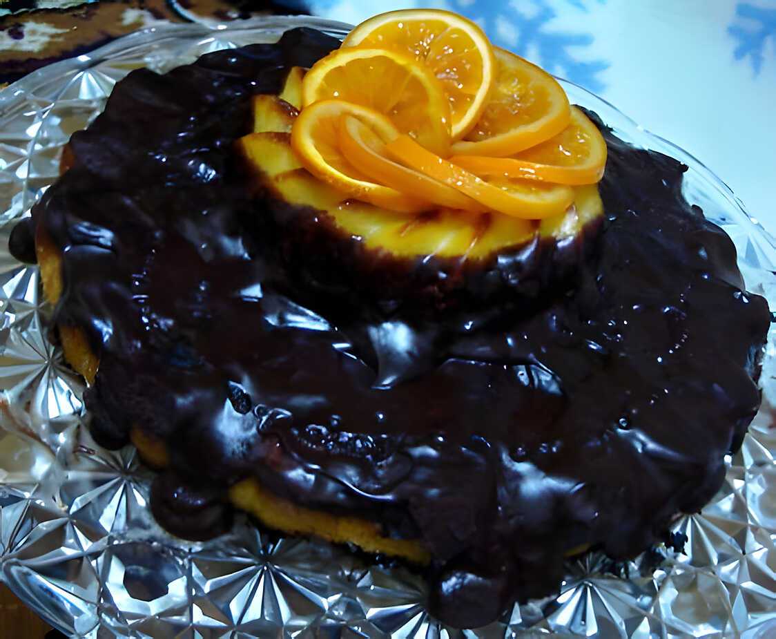 Recette de Gâteau chocolat orange