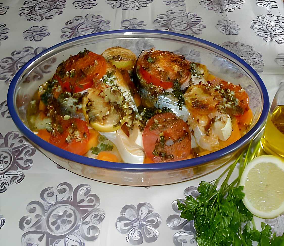 Recette de POISSON AU FOUR( à la marocaine)
