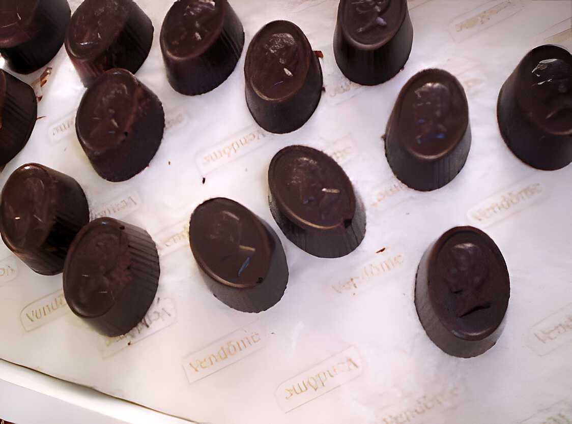 Recette de Chocolat fourré ganache au rhum