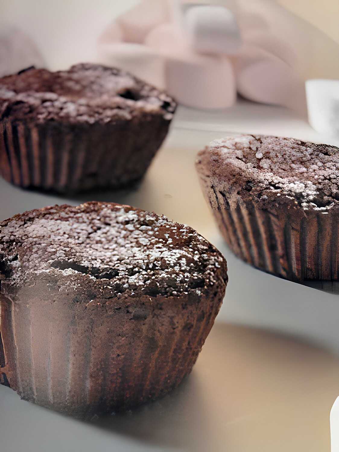 Recette de Fondant au chocolat et marshmallow