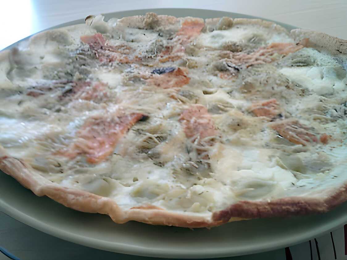 Recette de Flamenkuch aux ravioles et saumon
