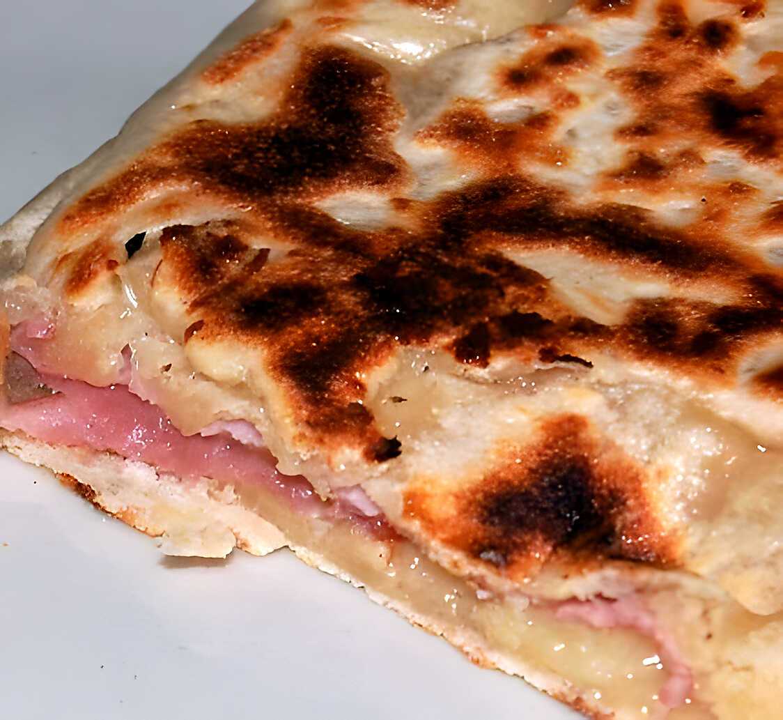 Recette d'Un repas de dimanche soir: Naans croque monsieur faciles ...