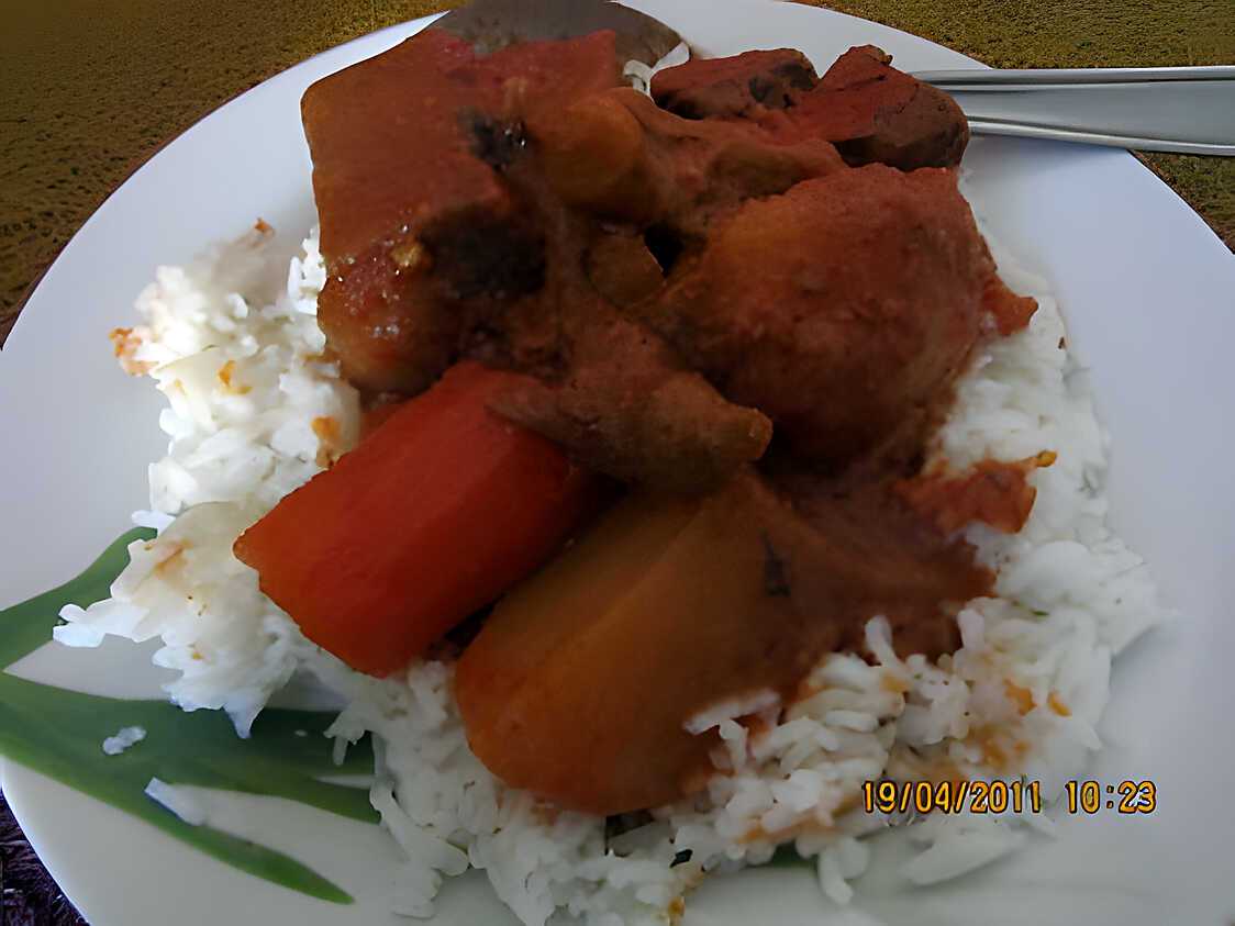 Recette de BOEUR AU BEURRE DE CACAHUETE