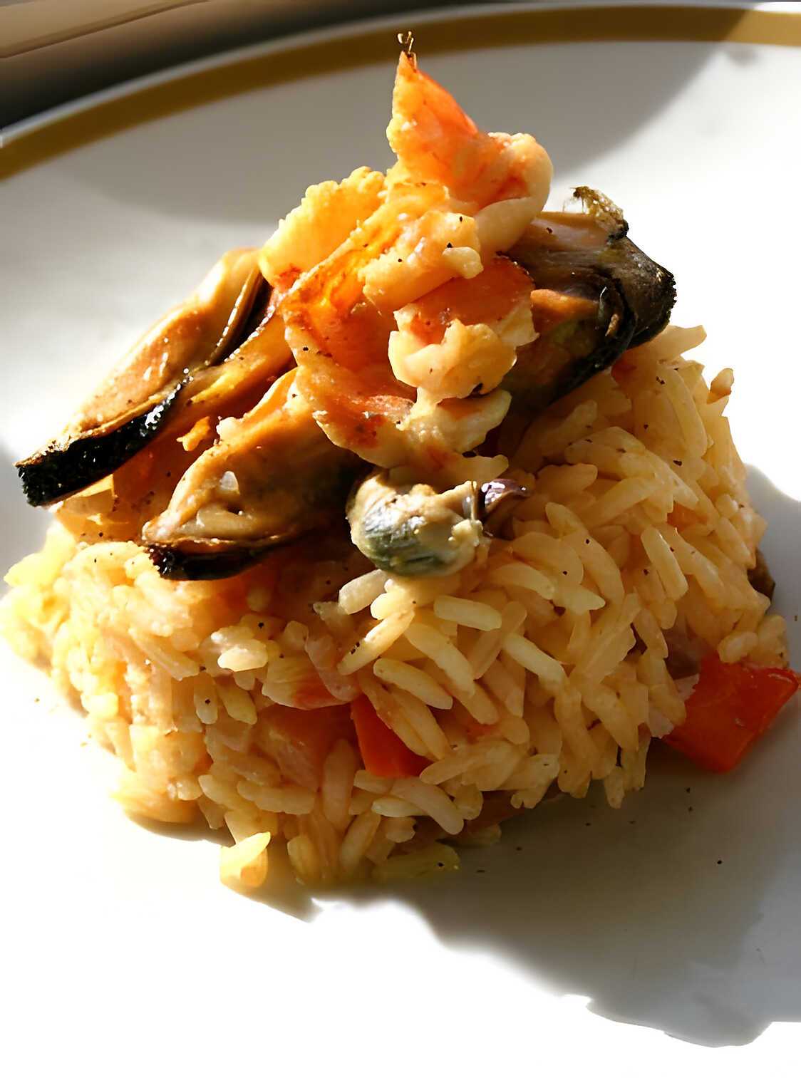 Recette de Pilaf de riz façon Paella